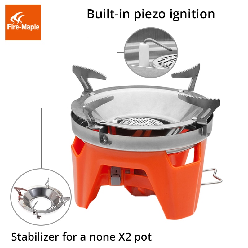 Fire Maple X2 Portable Gas Stove Burner Set for Camping & Hiking