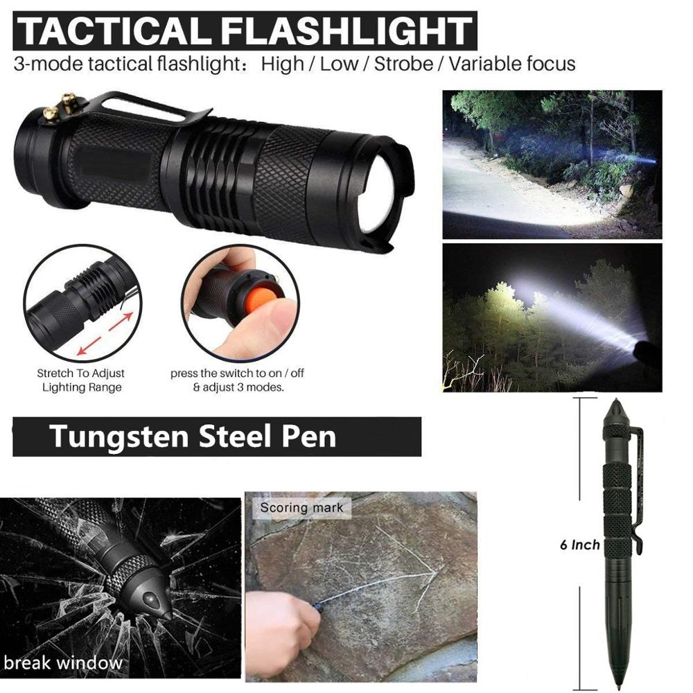 Multi-functional Emergency Military Survival Kit for Camping