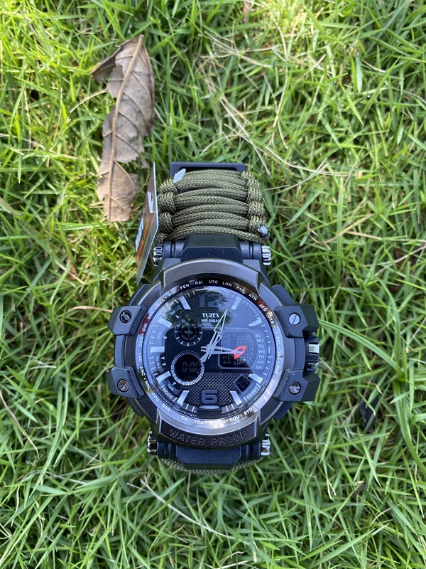 Multi-functional Waterproof Chronograph Outdoor Survival Watch