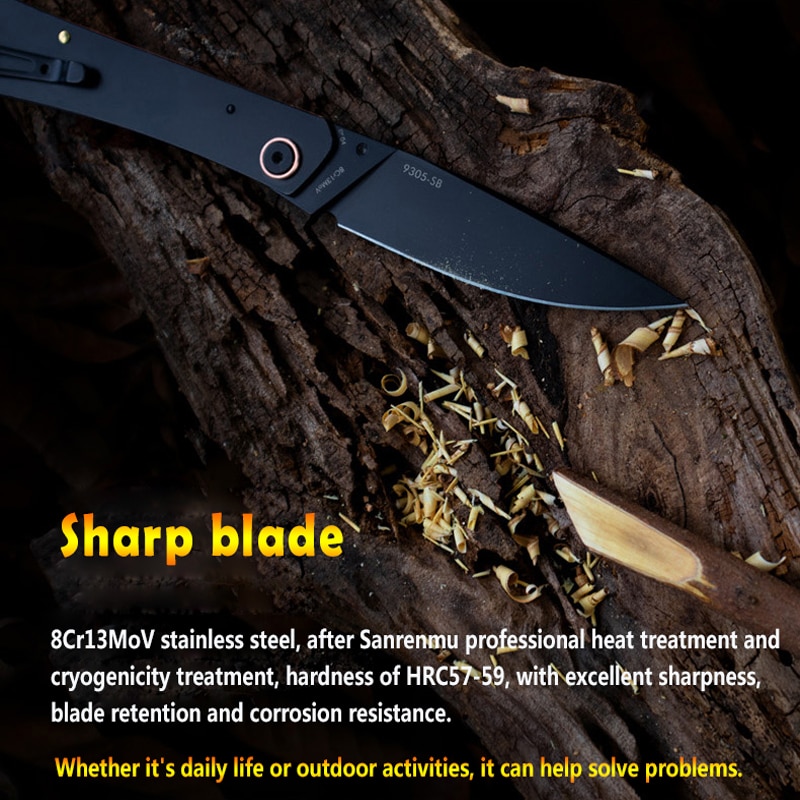 Stainless Steel Light Pocket Folding Camping Survival Tactical Knife ...