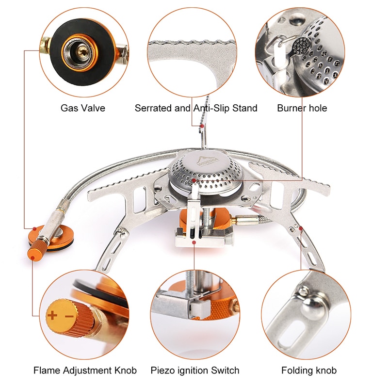 Widesea Outdoor Camping & Hiking Survival Gas Stove Kit